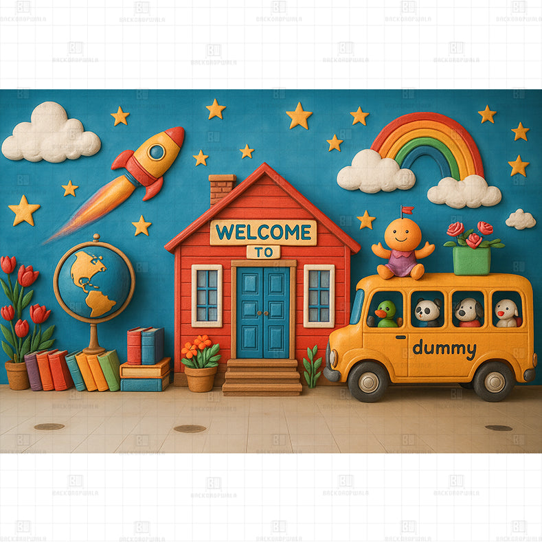 little Learners Lounge Printed Baby Backdrop – Backdropwala