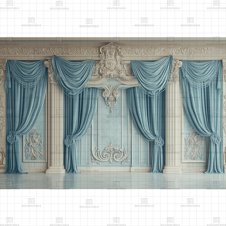 Grand Palace Stage Backdrop Printed Baby Backdrop – BACKDROPWALA