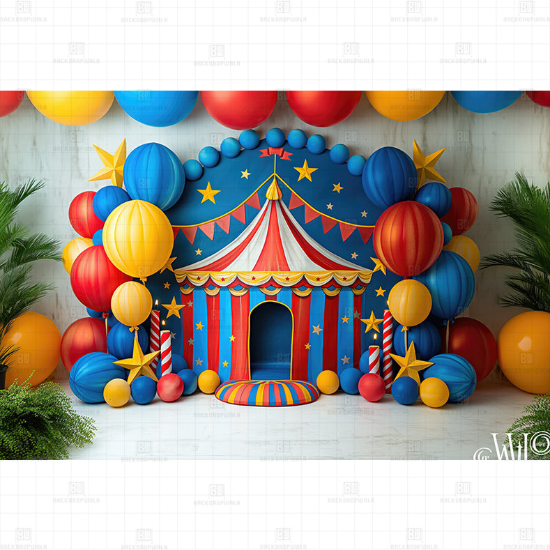 The Funhouse Printed Baby Backdrop – Backdropwala