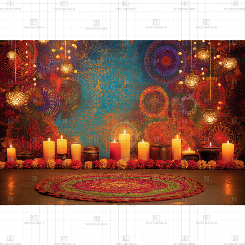 Traditional Altar Setup Printed Baby Backdrop – Backdropwala