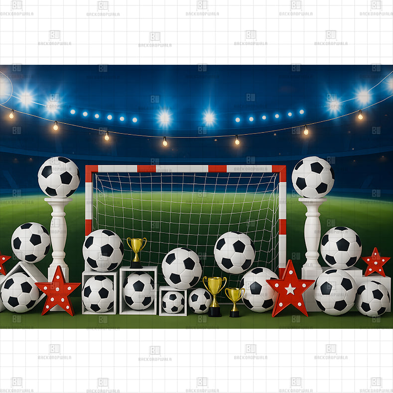 Soccer Goals Printed Baby Backdrop – Backdropwala