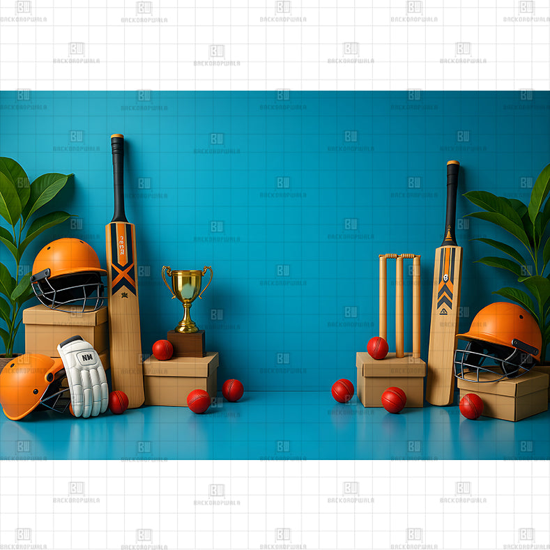 Cricket Gear Setup Printed Baby Backdrop – Backdropwala